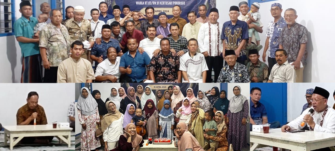 Khidmad dan Semarak Halal Bi Halal RT 03 RW 01 Kertosari Selatan